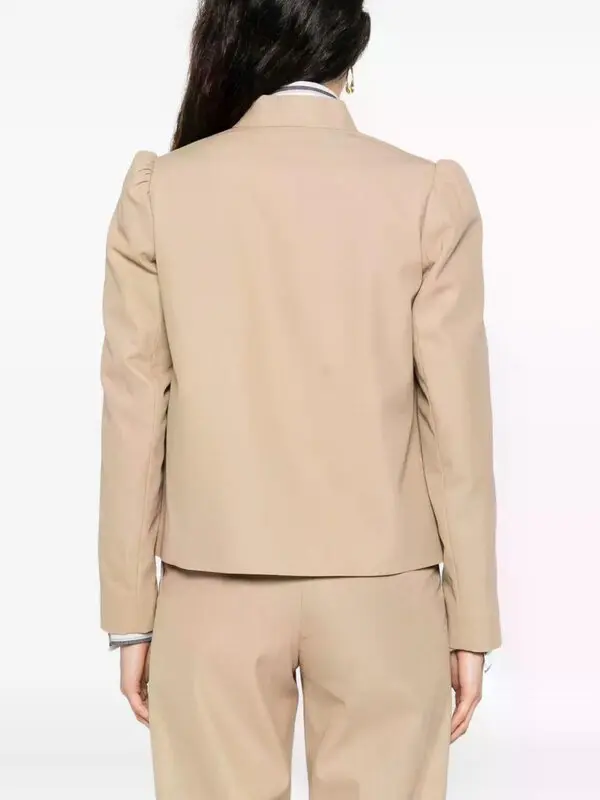 Max Mara Puff-sleeve Open-front Jacket