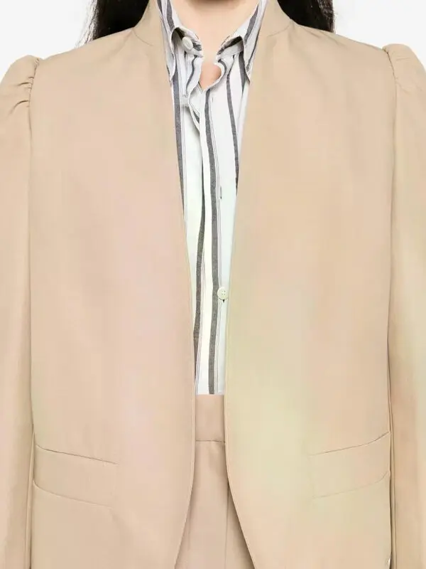 Max Mara Puff-sleeve Open-front Jacket