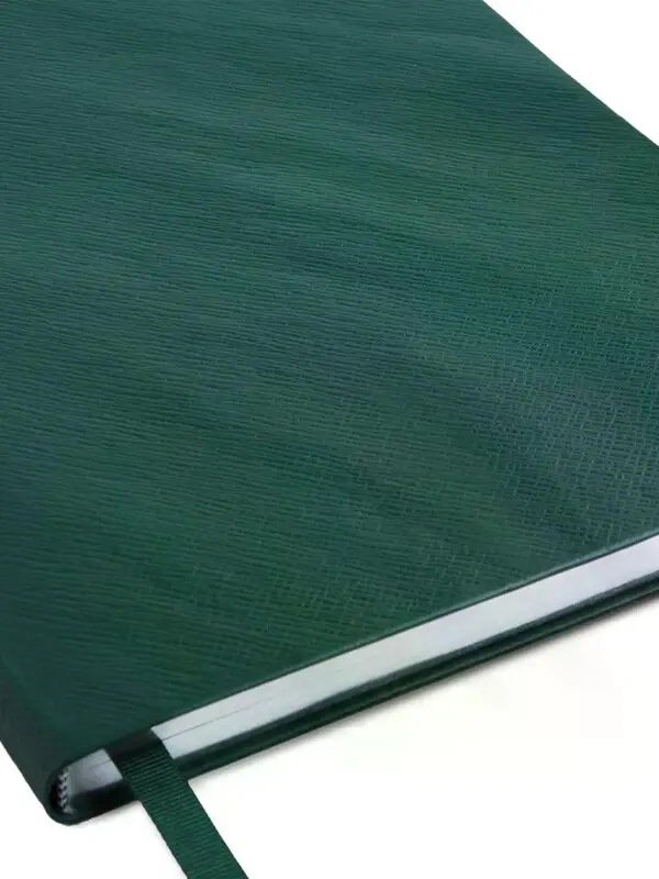 Smythson Portobello Leather Notebook - Green