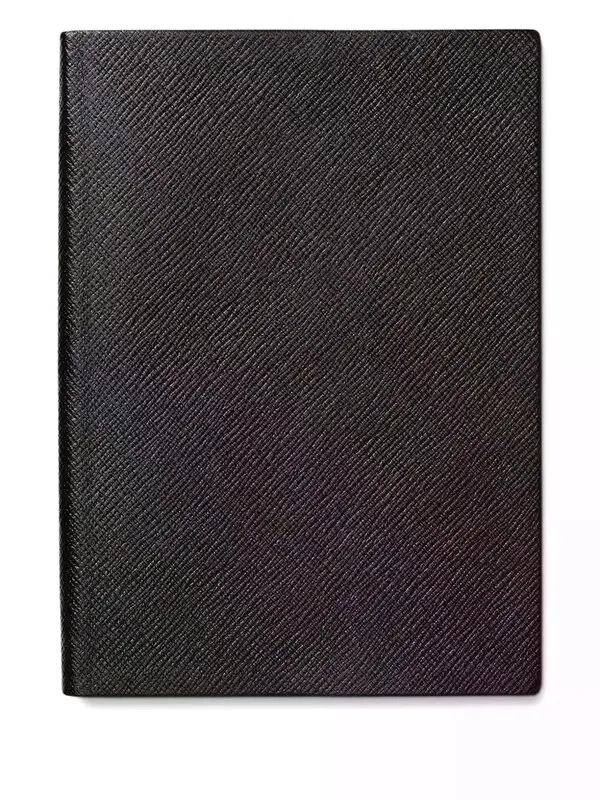 Smythson Panama Leather Notebook - Black