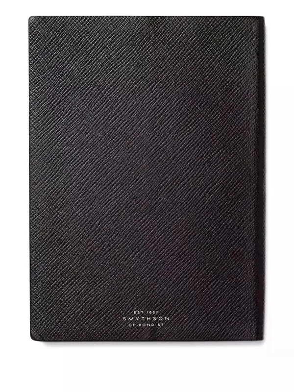 Smythson Panama Leather Notebook - Black