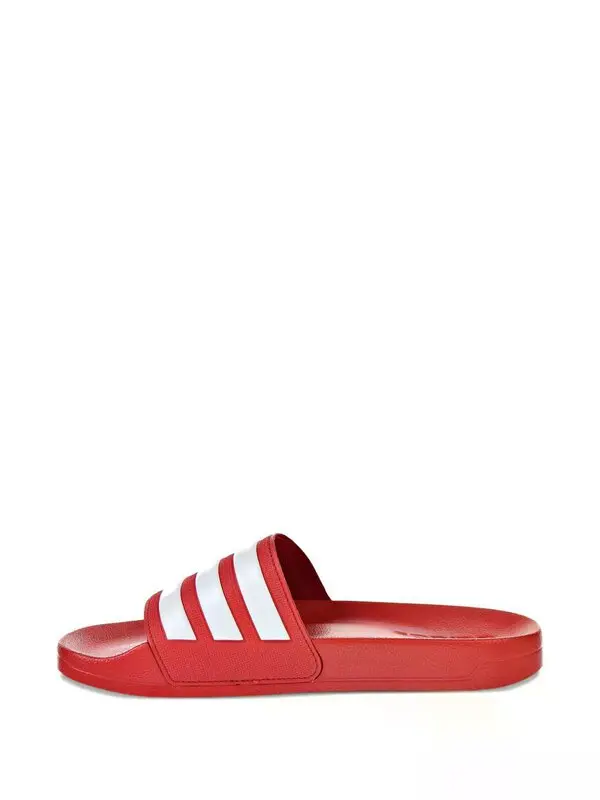 Adidas Three-stripe Cloudfoam Slides - Red