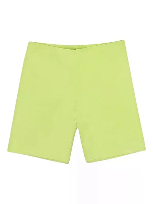 Callipygian Elasticated Biker Shorts - Yellow