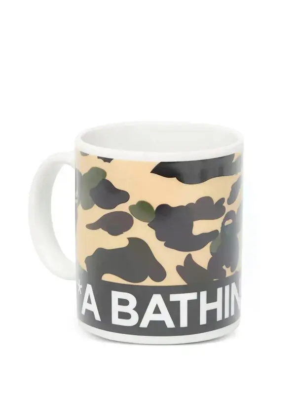 A BATHING APE Camo-print Pottery Mug - Green
