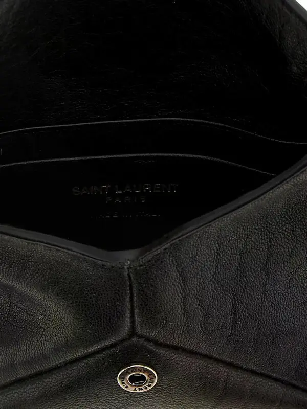 Saint Laurent Cassandre Envelope Clutch - Black