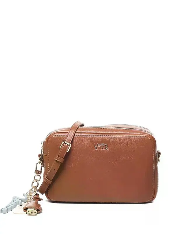 V°73 Double-zip Charm Shoulder Bag - Brown