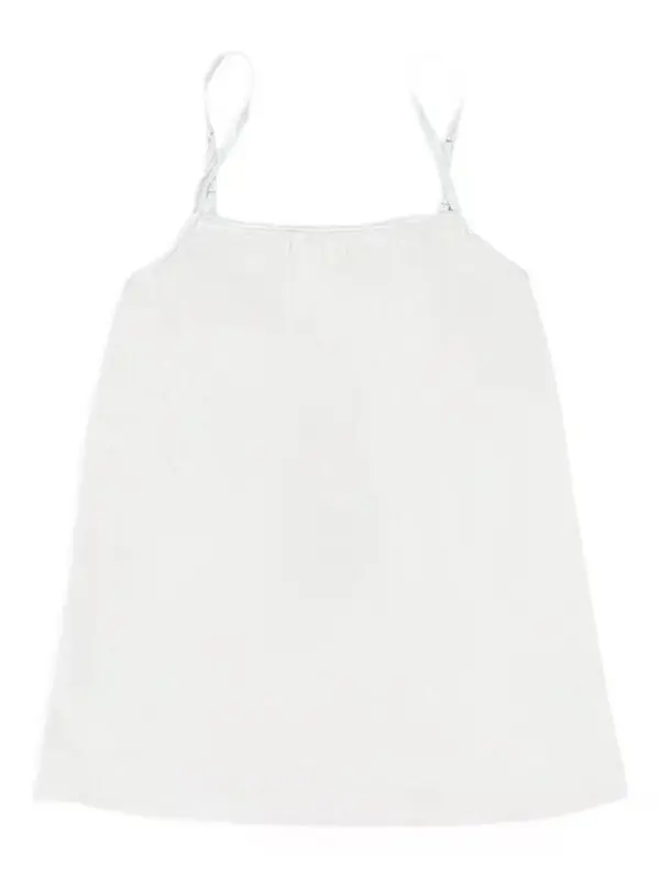 Callipygian Cotton Tank Top - White