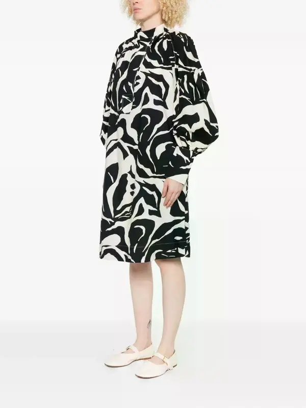 Colville Abstract-print Gathered Dress