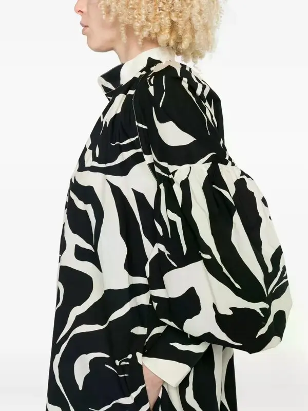 Colville Abstract-print Gathered Dress