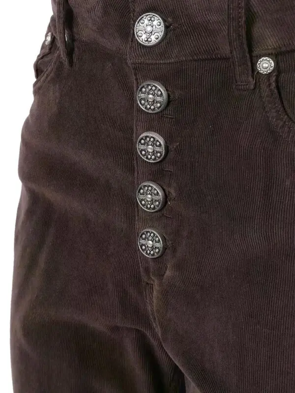 DONDUP Cords With Button Fly And Cuffed Hems