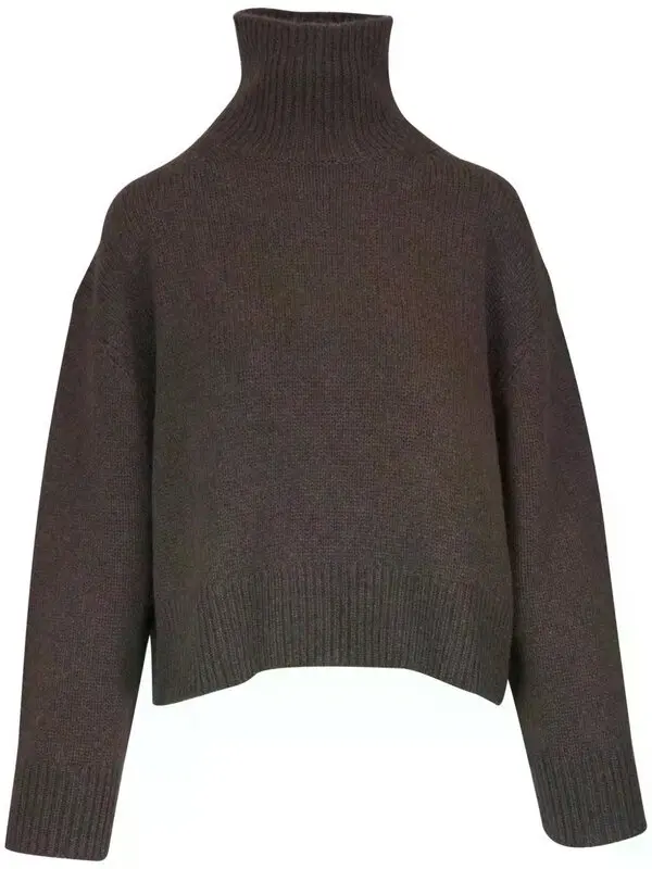 NILI LOTAN Funnel-neck Sweater - Brown