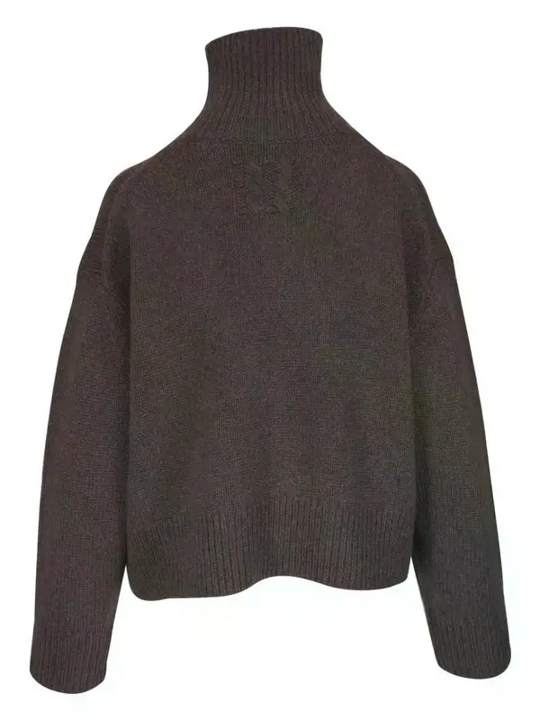 NILI LOTAN Funnel-neck Sweater - Brown