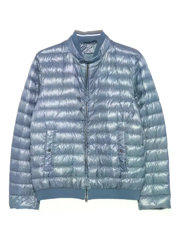 Herno Quilted Zip-front Jacket - Blue