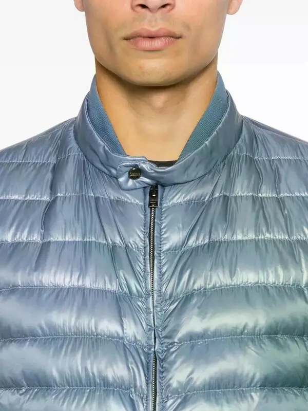 Herno Quilted Zip-front Jacket - Blue