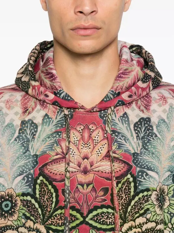 Etro Floral-print Hoodie