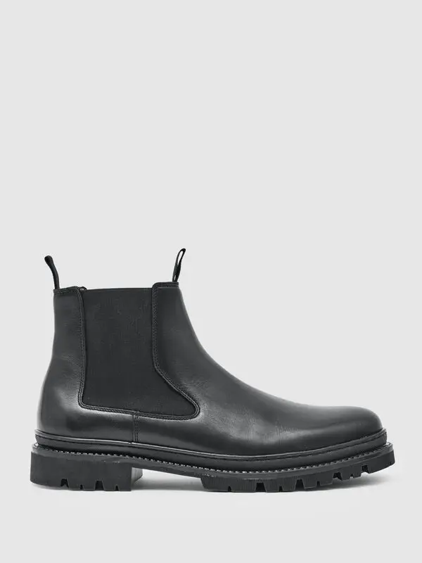 REISS Leather Chelsea Boots