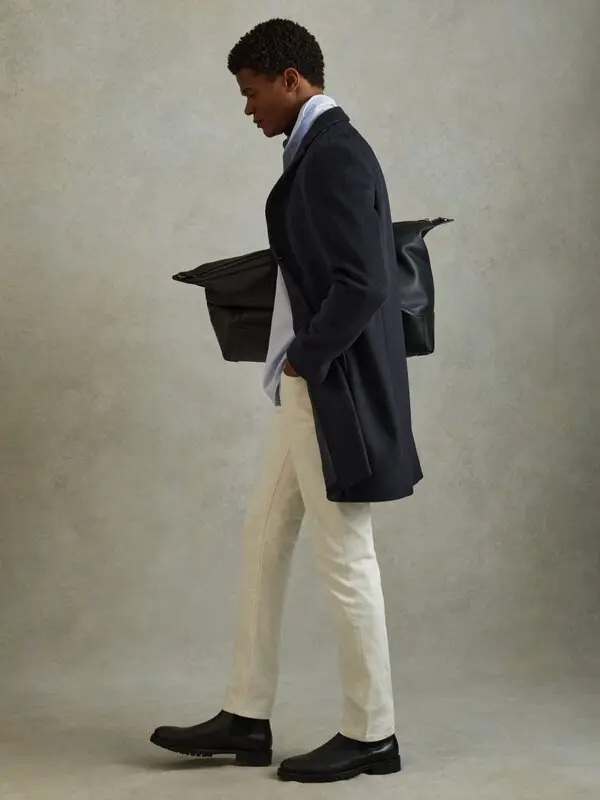 REISS Clark Wool Blend Epsom Overcoat