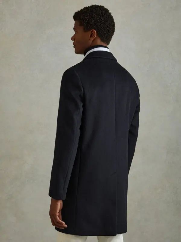 REISS Clark Wool Blend Epsom Overcoat