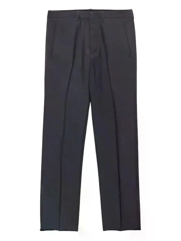 Prada Pleated Wool Trousers - Grey