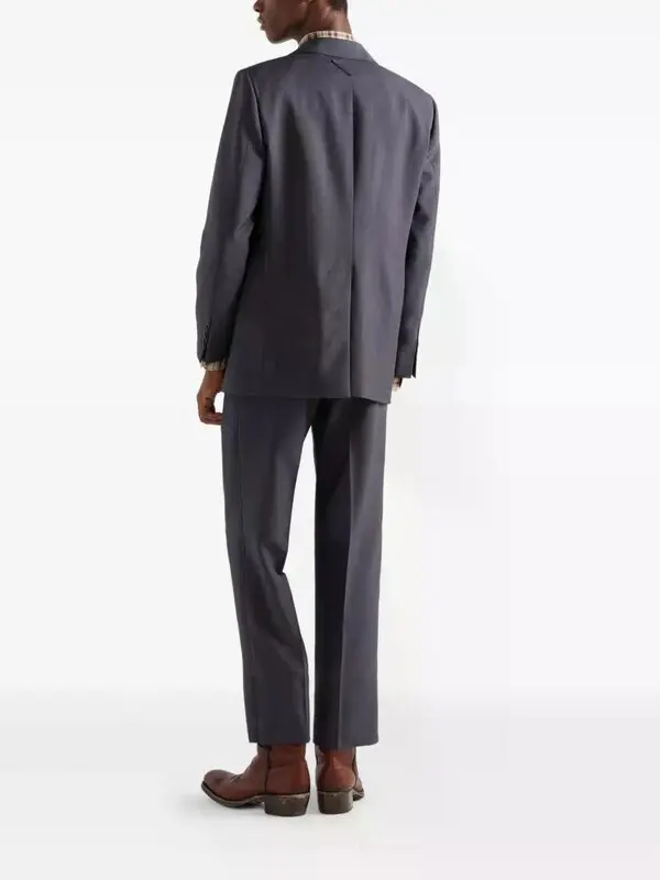 Prada Pleated Wool Trousers - Grey