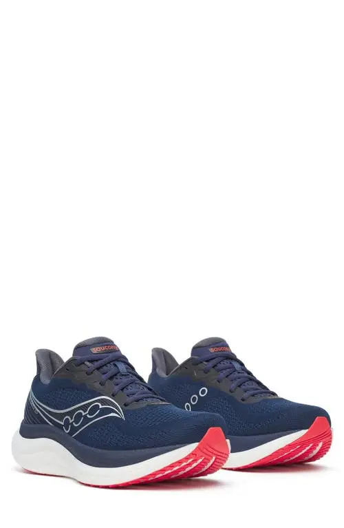 Saucony Triumph 23 Running Shoe - Navy/red
