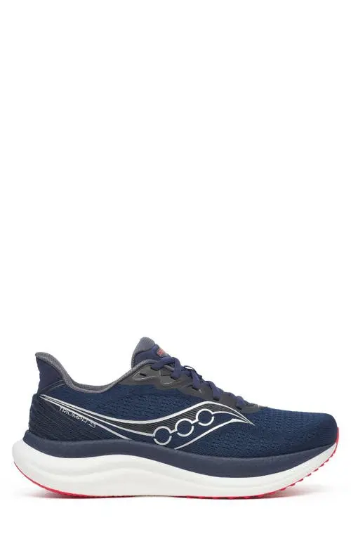 Saucony Triumph 23 Running Shoe - Navy/red