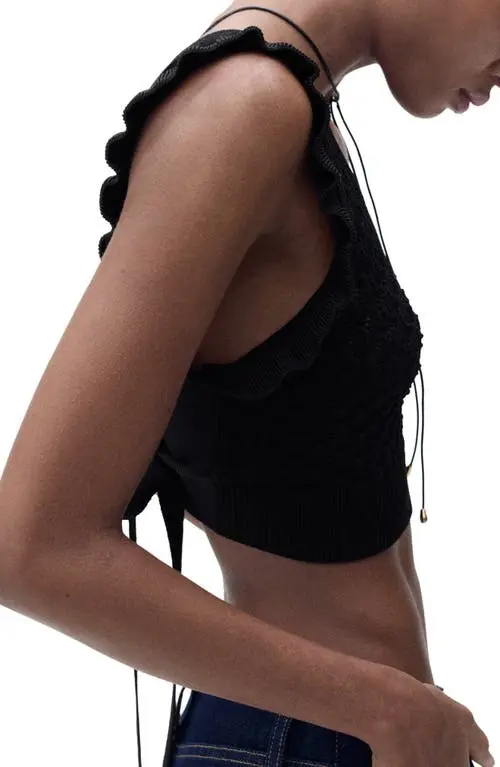 Mango Cropped Bow Back Tank