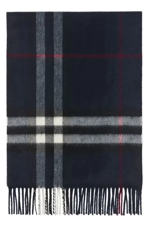 Burberry Giant Check Cashmere Scarf - Ink