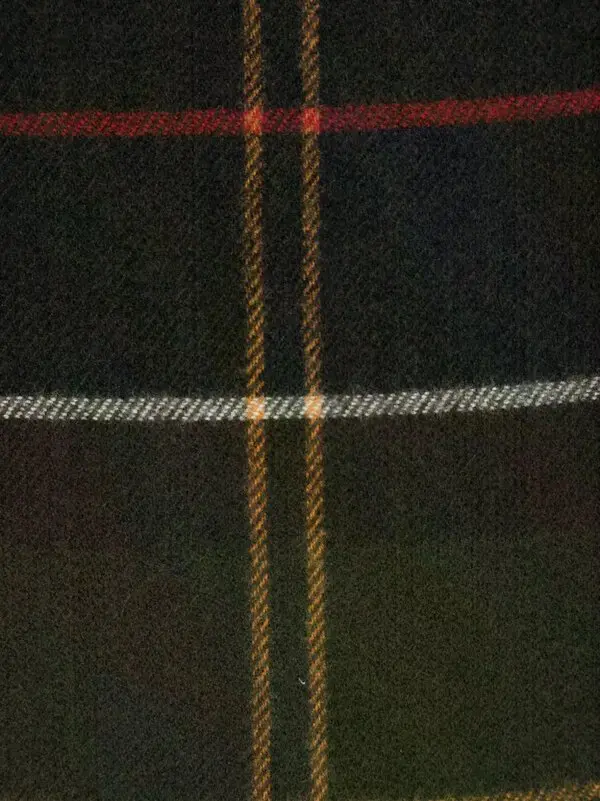 Barbour Check-pattern Fringed Scarf
