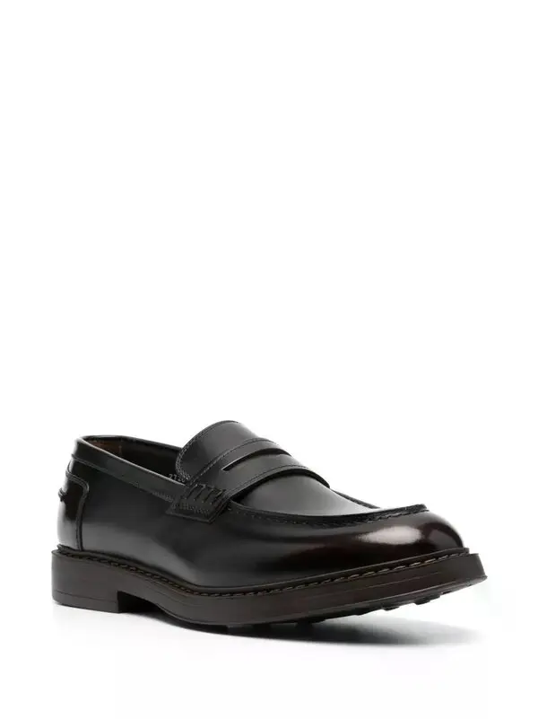 DOUCAL'S Leather Penny Loafers
