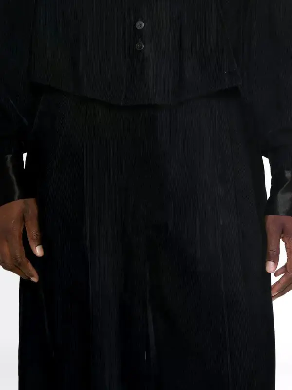 FORTE_FORTE Pleated Wide-leg Trousers