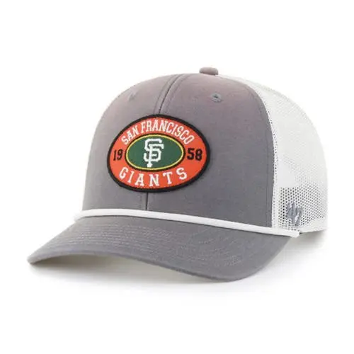 '47 San Francisco Giants Tide Sweep Rope Trucker Adjustable Cap - Gray