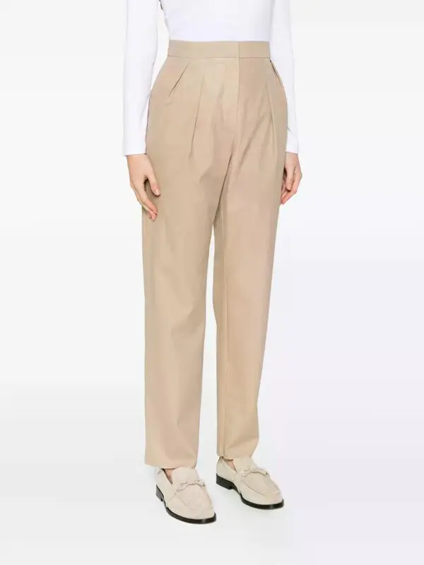 Max Mara Pleated Trousers - Neutrals