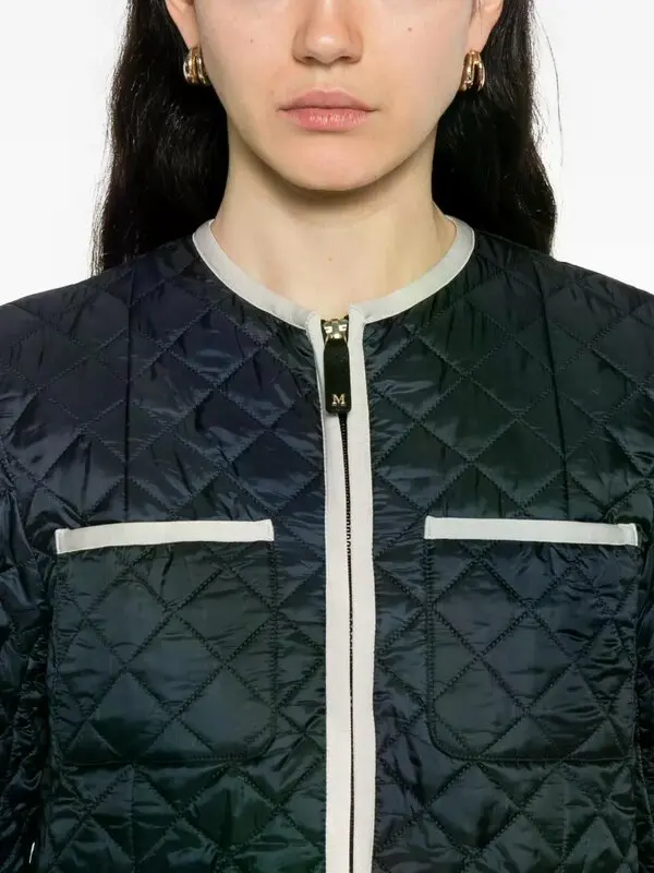 Max Mara Celeste Quilted Jacket - Blue