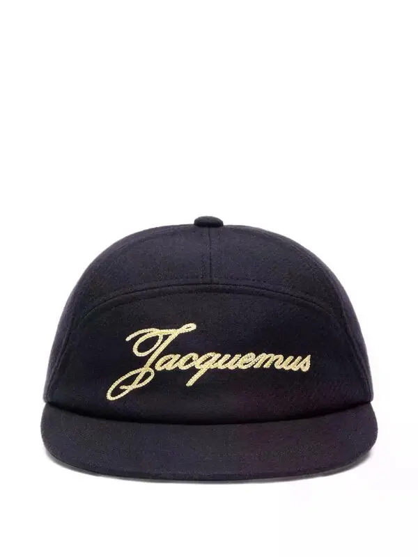 Jacquemus Embroidered Logo Cap - Blue