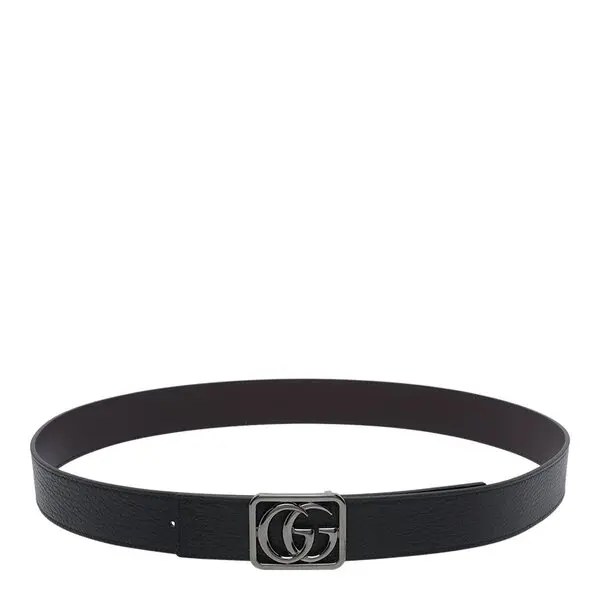 Gucci Reversible Gg Marmont Belt - Black