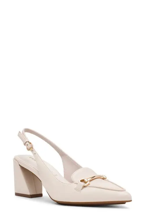 Anne Klein Royce Slingback Pointed Toe Pumps - Bone