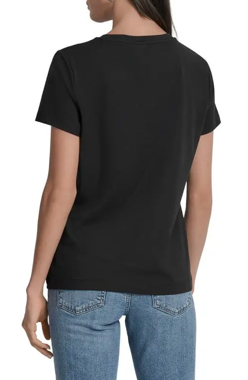 Dkny Conversational Graphic T-shirt - Black