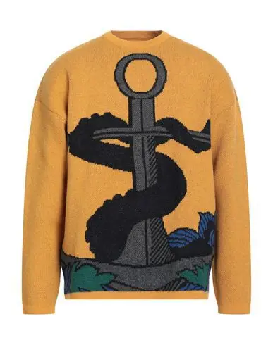 Emporio Armani Jacquard-knit Sweater - Marigold