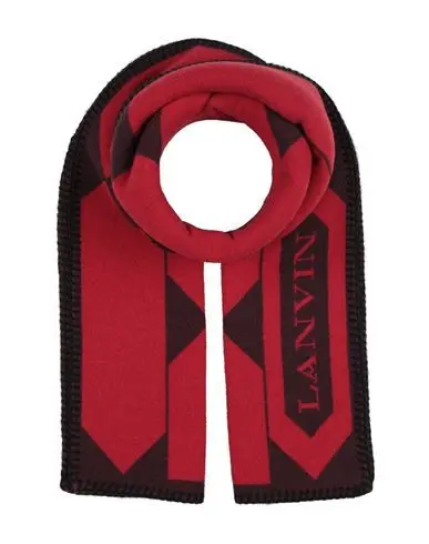 LANVIN Scarf Wool, Polyamide, Virgin Wool, Silk - Red
