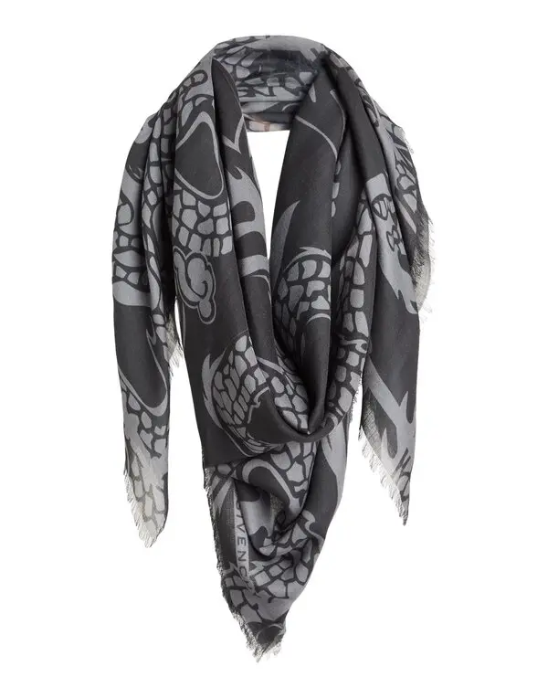Givenchy Scarf Charcoal Modal, Cashmere - Grey