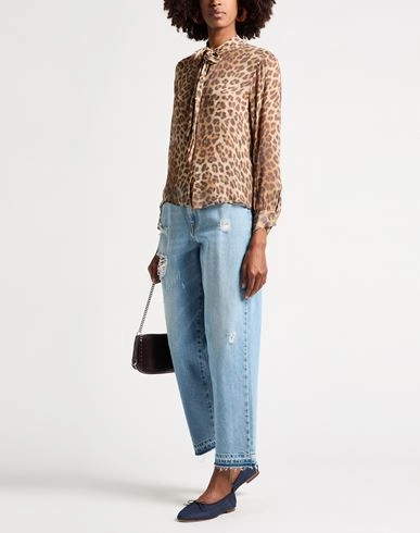 Maje Leopard-print Shirt With Bow Detail