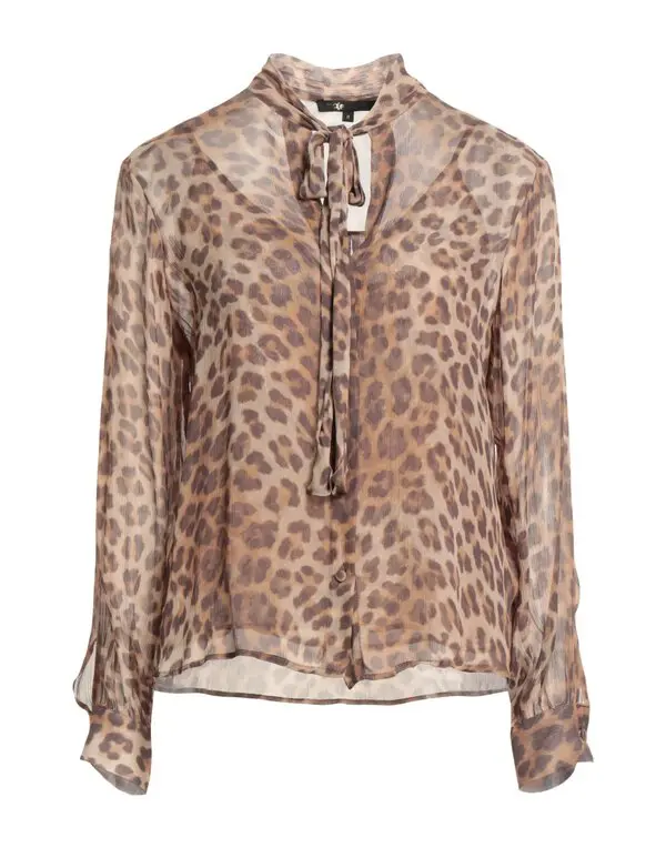 Maje Leopard-print Shirt With Bow Detail