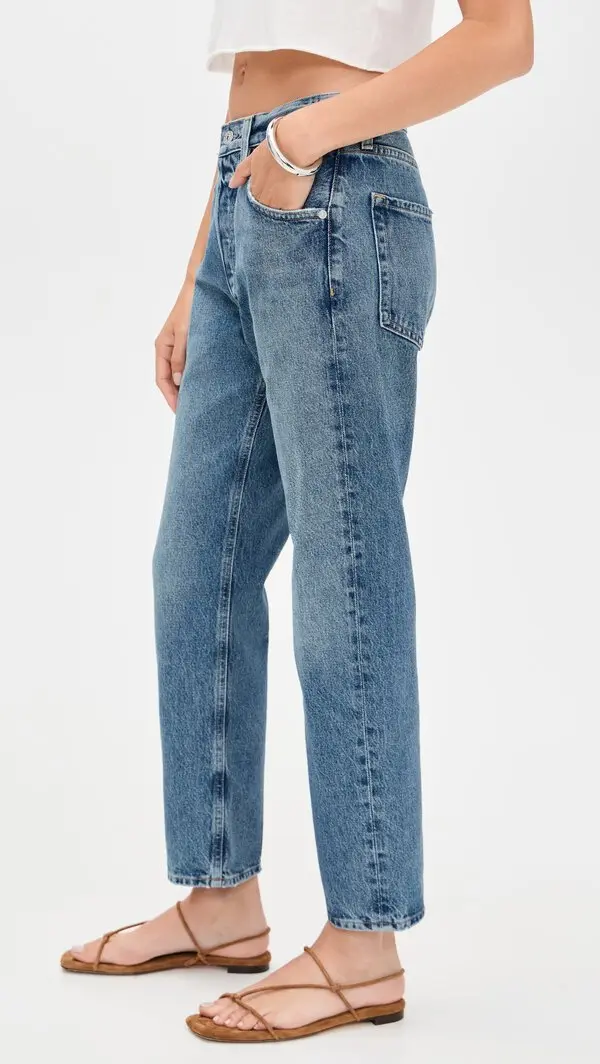 Citizens Of Humanity Winslow Low Rise Cropped Boyfriend Jeans - Pacifica