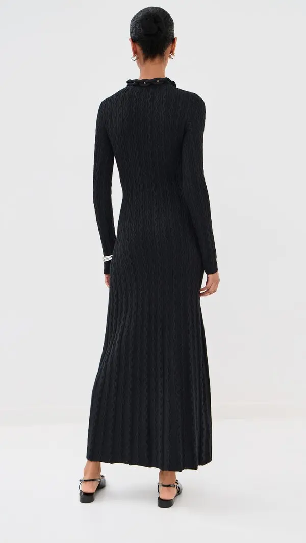 Rabanne Cable Knit Maxi Dress