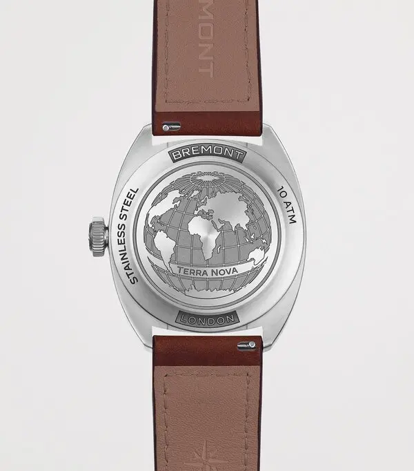 BREMONT Stainless Steel And Leather Terra Nova Field Watch