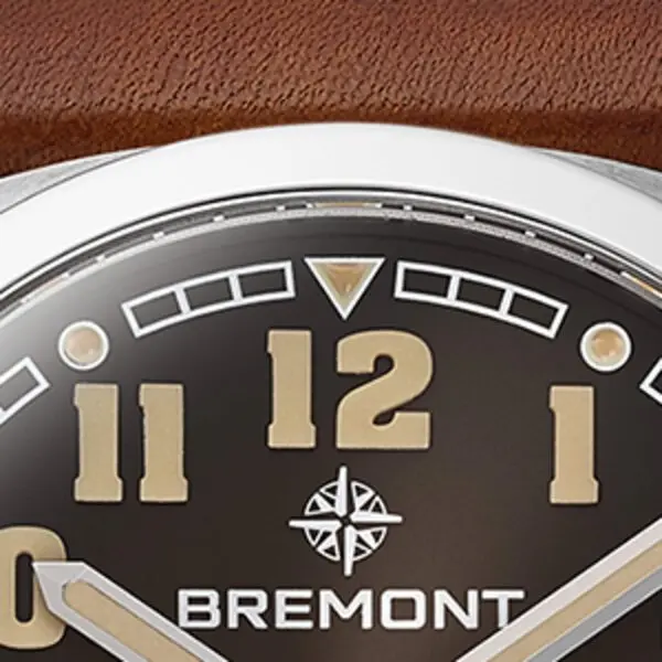 BREMONT Stainless Steel And Leather Terra Nova Field Watch
