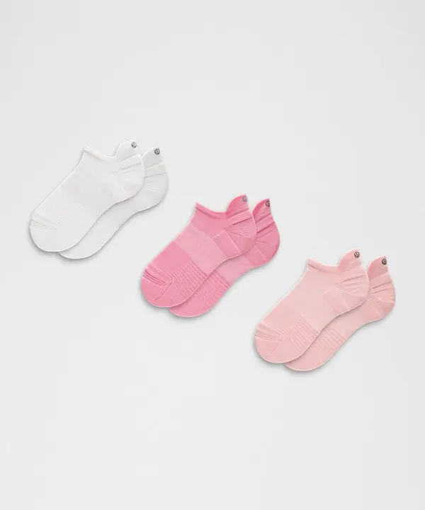 Lululemon Power Stride Tab Socks - Candy Cloud/pink Pearl/white