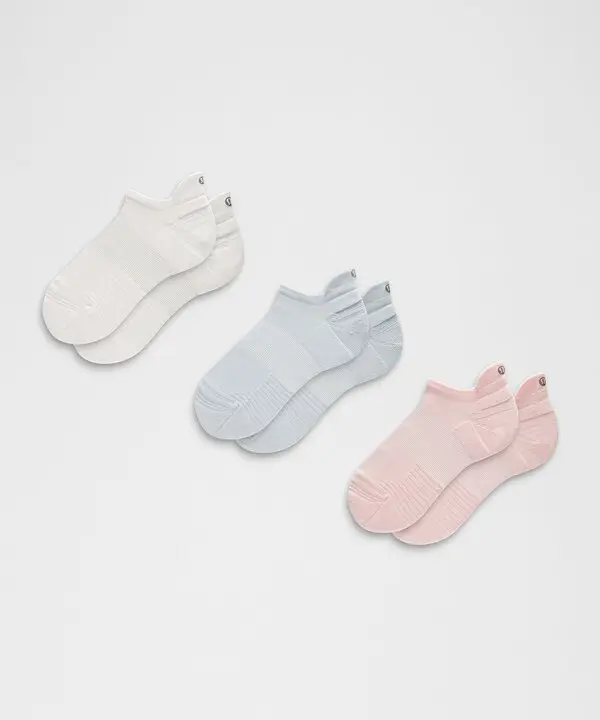 Lululemon Power Stride Tab Socks - Pink Pearl/white/starch Blue