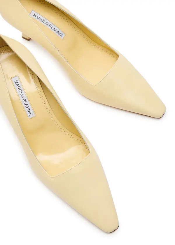 Manolo Blahnik Moiralo 70 Nappa Leather Pumps
